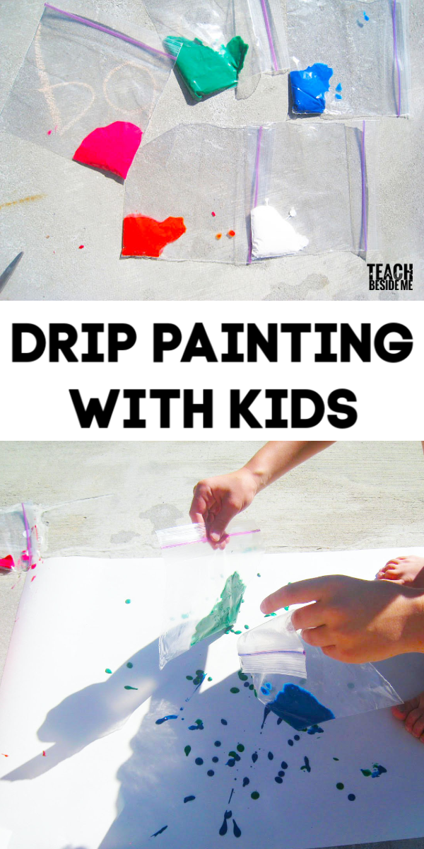Drip Painting Art Project for Kids - Teach Beside Me