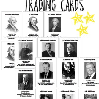 President Trading Cards - Teach Beside Me