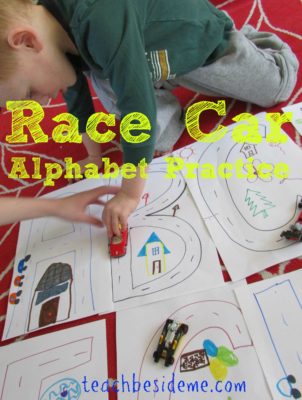 Race Car Alphabet Practice - Teach Beside Me