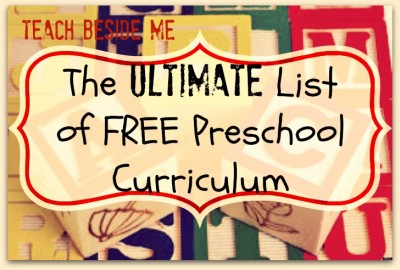 Ultimate List of Free Preschool Curriculum Resources - Teach Beside Me