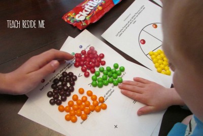 Skittles Math- With Printable - Teach Beside Me