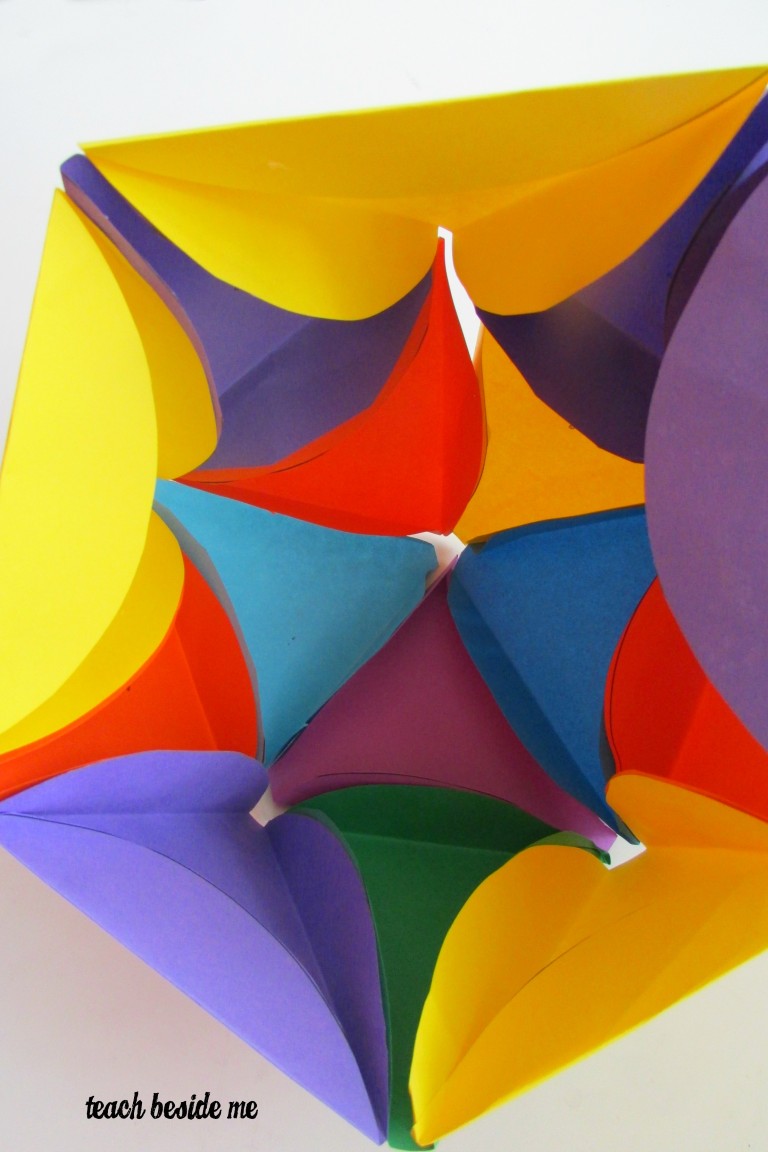Rainbow Icosahedron Ball for Kids (Fun Geometry Art) - Teach Beside Me