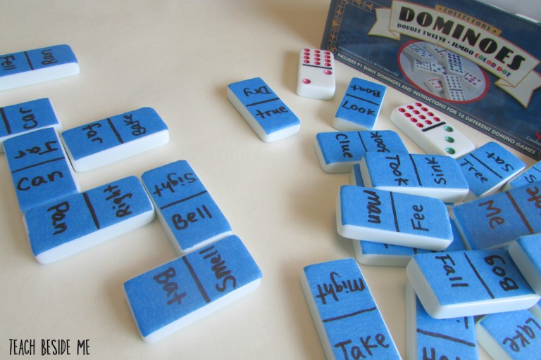 Rhyming Words Dominoes: A Fun Literacy Game for Kids - Teach Beside Me