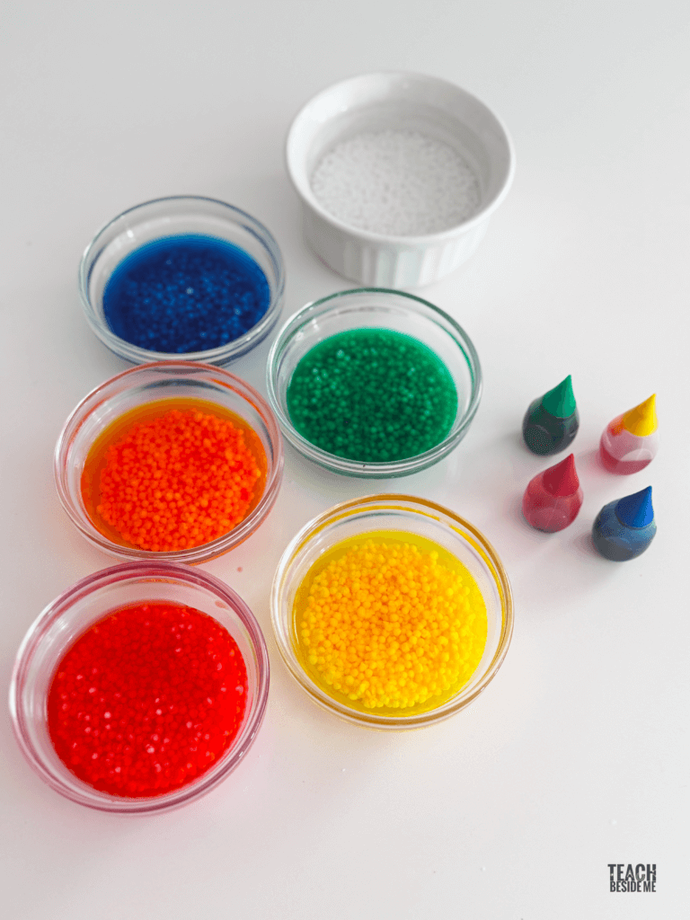 Rainbow Tapioca Pearl Sensory Play: Safe Alternative to Water Beads ...