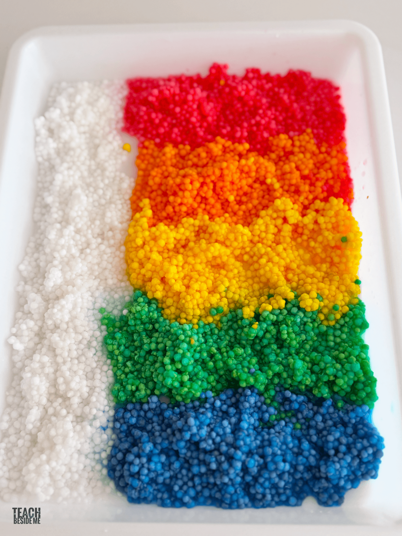 Rainbow Tapioca Pearl Sensory Play: Safe Alternative to Water Beads ...