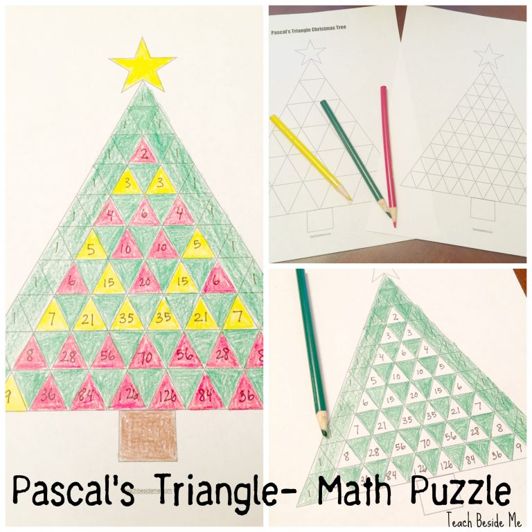 Pascal's Triangle Christmas Tree Math - Teach Beside Me