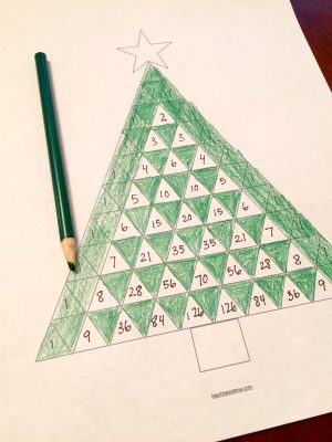 Pascal's Triangle Christmas Tree Math - Teach Beside Me