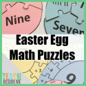Easter Egg Math Puzzles Printable - Teach Beside Me