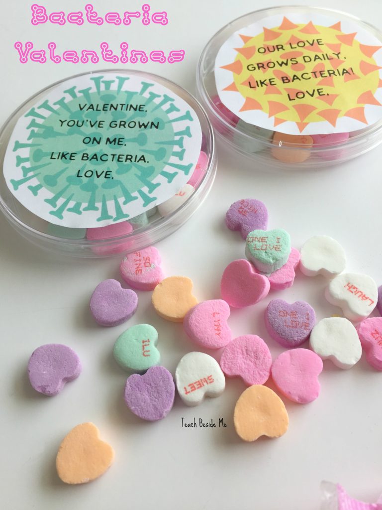Printable Bacteria Science Valentines - Teach Beside Me