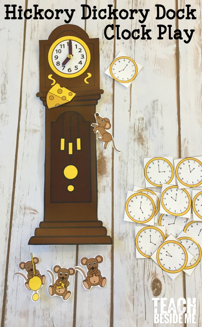 Hickory Dickory Dock Clock Play Teach Beside Me