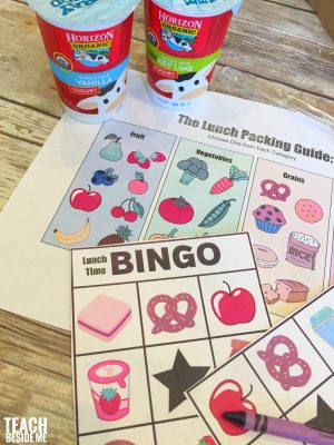 Lunch Time Bingo Game for Kids & Lunch Packing Guide - Teach Beside Me