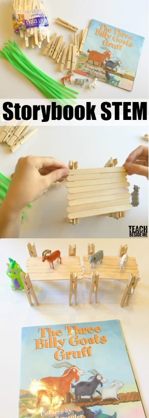Three Billy Goats Gruff Storybook STEM - Teach Beside Me
