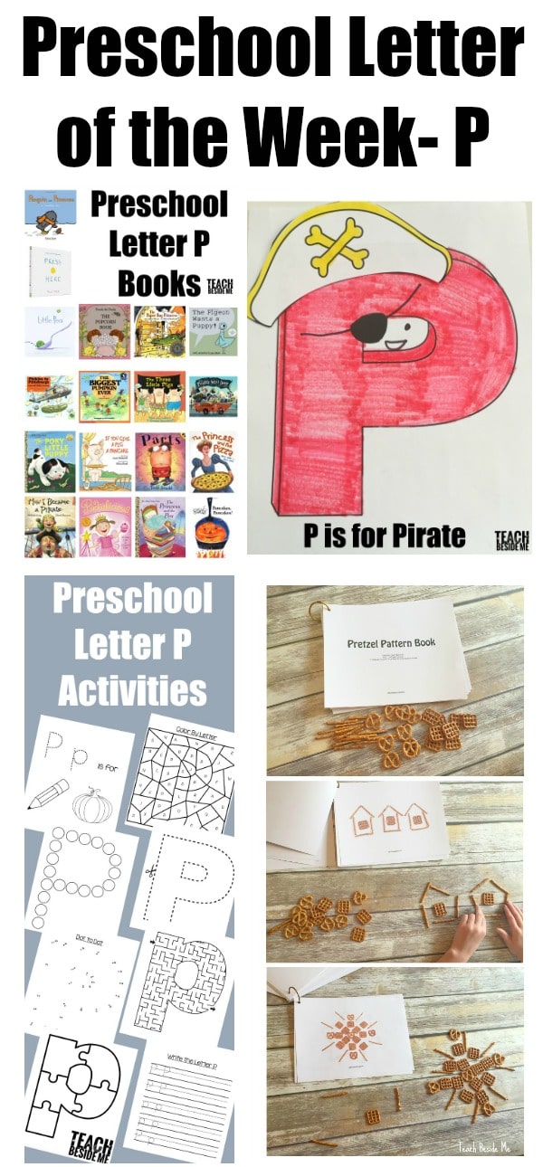 Letter Of The Week Preschool Letter P Activities Teach Beside Me