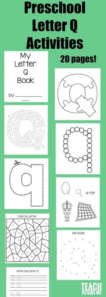 Letter Of The Week Preschool Letter Q Activities Teach Beside Me Letter Of The Week Preschool Letter Q Activities Teach Beside Me