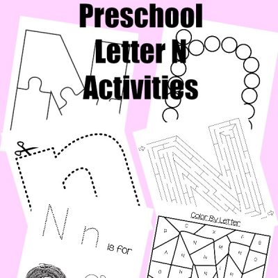 Preschool Letter N Worksheets - Teach Beside Me