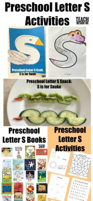 Letter of the Week: Preschool Letter S Activities & Ideas - Teach Beside Me