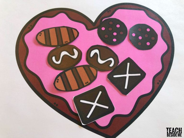 Valentine Chocolate Box Math - Teach Beside Me