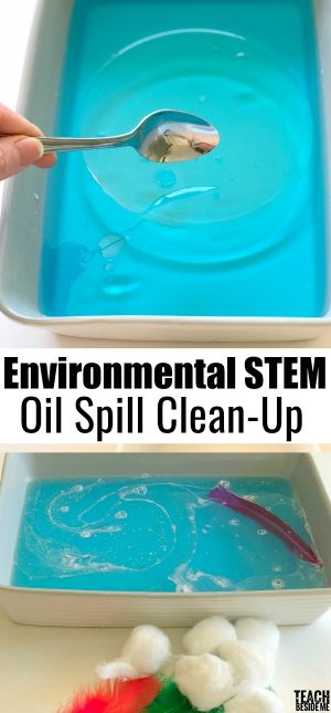 Oil Spill Clean-Up Experiment (Easy Earth Day STEM Activity for Kids ...
