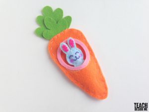 Peter Rabbit Felt Easter Craft for Kids - Teach Beside Me