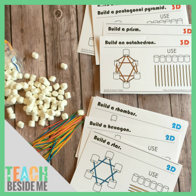 Marshmallow & Toothpick Geometry - Teach Beside Me