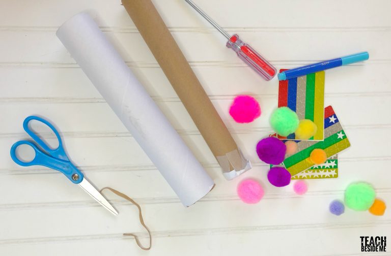 Cardboard Tube Rocket Launcher STEM Project for Kids - Teach Beside Me