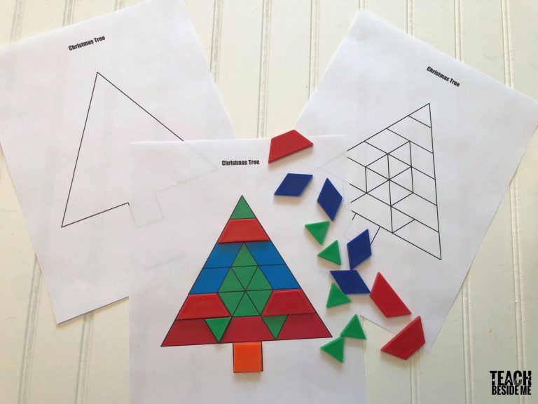 Christmas Pattern Block Templates - Teach Beside Me