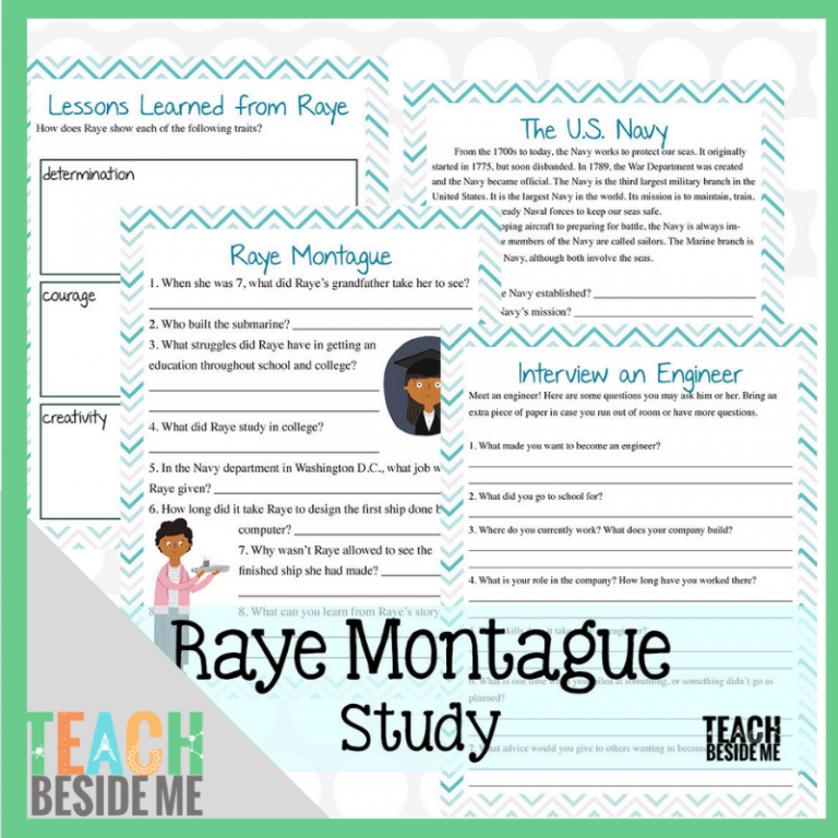 Women in STEM: Raye Montague Lesson Unit - Teach Beside Me
