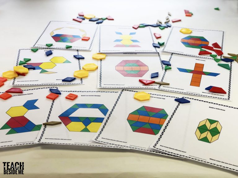 Easter Pattern Block Mats - Teach Beside Me
