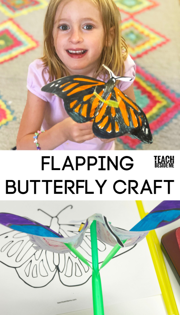 Flapping Paper Butterfly Craft - Teach Beside Me