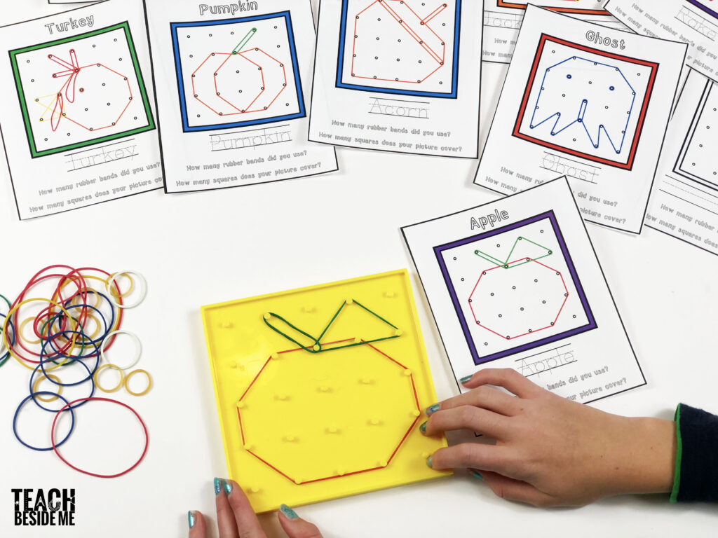 Autumn Geoboard Pattern Cards - Teach Beside Me