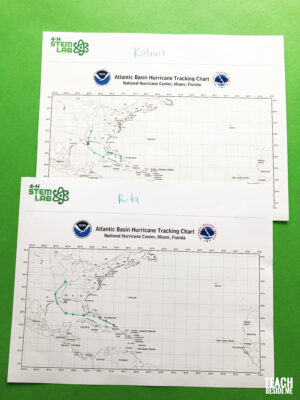 Hurricane Mapping STEM Activity for Kids - Teach Beside Me