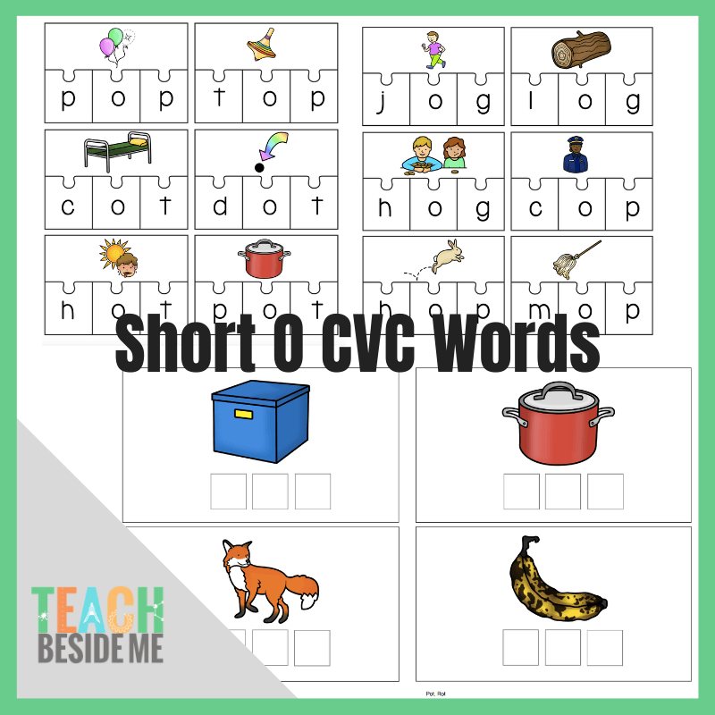 Short O CVC Words Activities Teach Beside Me Short O CVC Words Activities Teach Beside Me