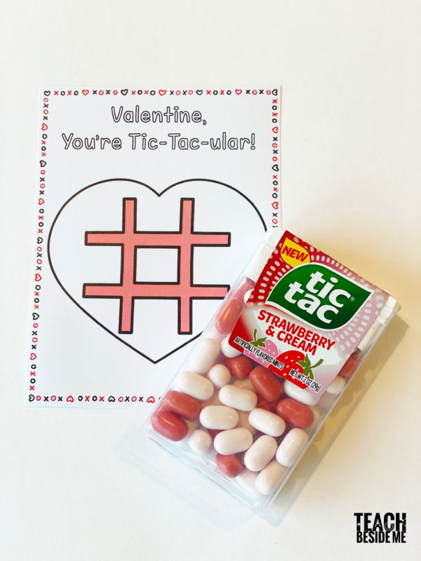 Tic Tac Toe Valentines Printable - Teach Beside Me