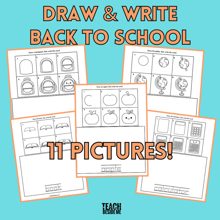 Draw and Write Back to School - Teach Beside Me