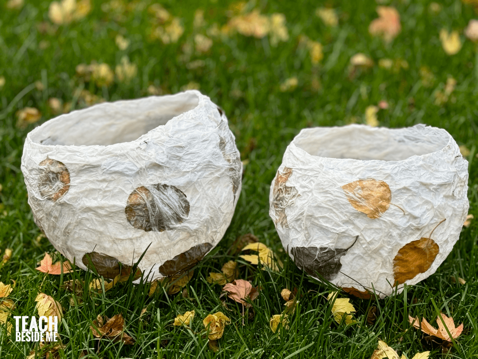 How to Make Paper Mache Lanterns for Fall - Teach Beside Me