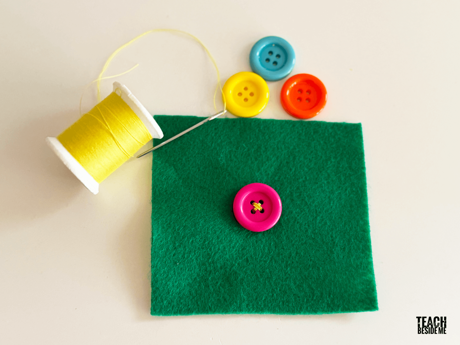 Life Skills: How to Sew a Button for Beginners - Teach Beside Me
