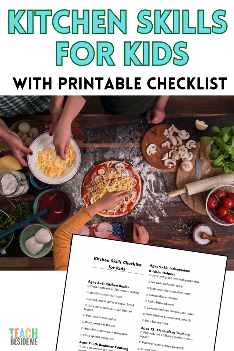 Kitchen Skills for Kids: Age-by-Age Checklist and Easy Recipes - Teach ...