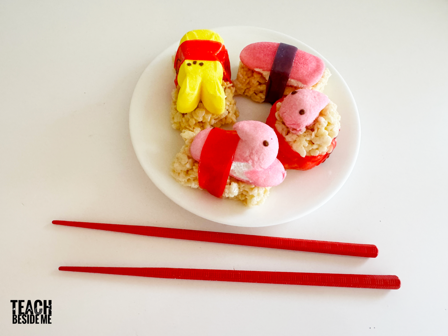 Easter Peeps Candy Sushi - Teach Beside Me
