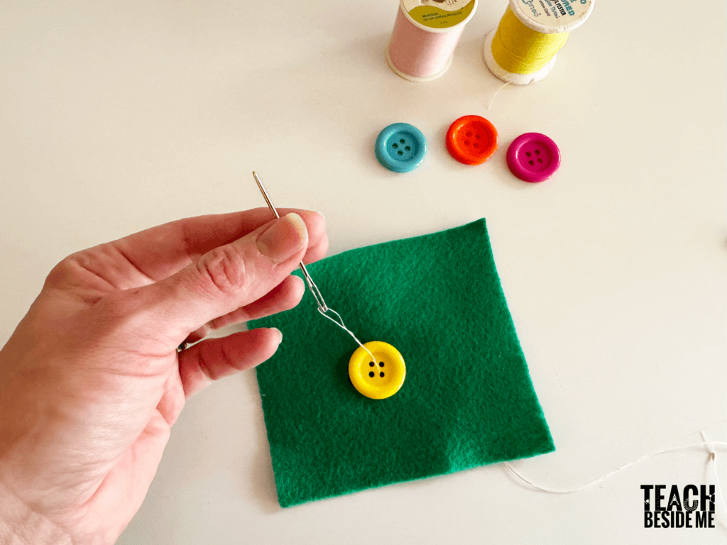 Life Skills: How to Sew a Button for Beginners - Teach Beside Me