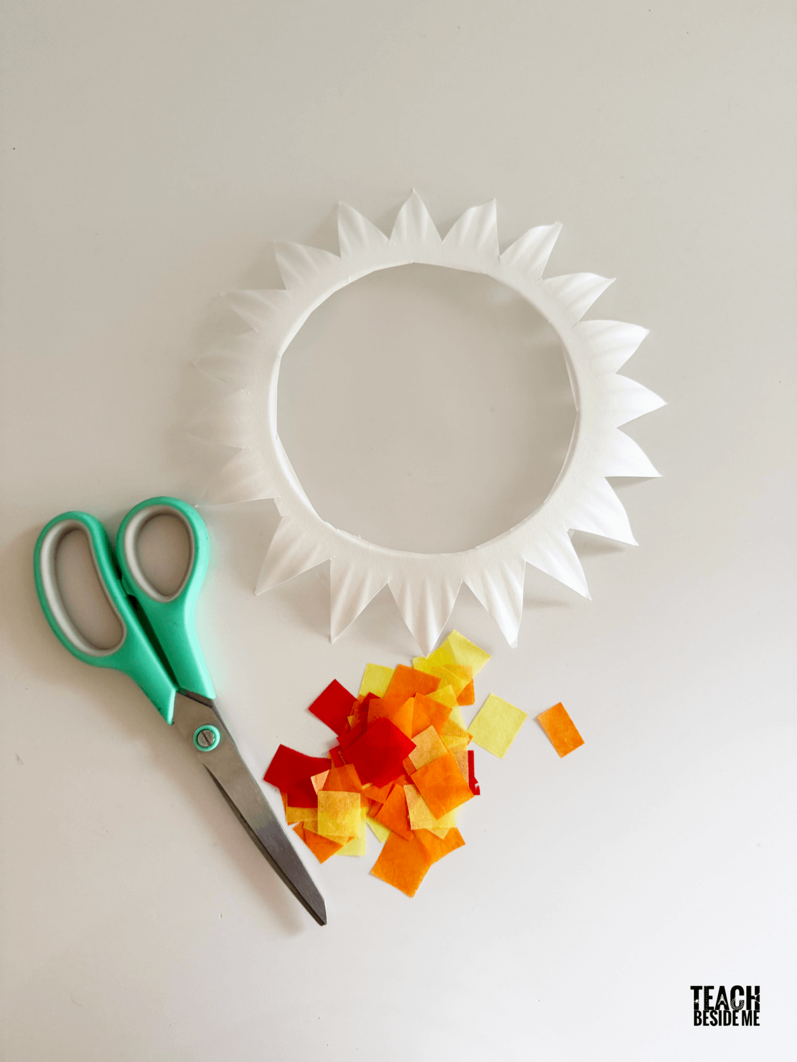 Summer Sun Suncatcher Craft for Kids - Teach Beside Me