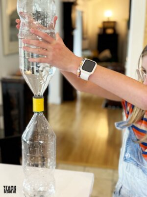 Tornado in a Bottle Experiment: Simple Weather Science - Teach Beside Me