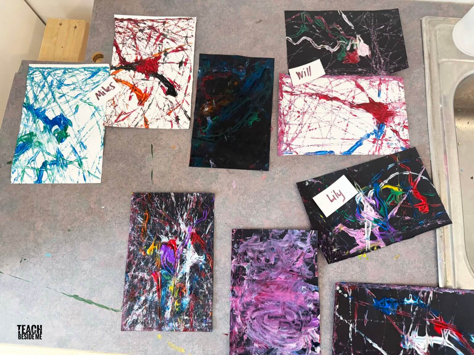 Marble Painting for Kids: A Fun Process Art Activity - Teach Beside Me