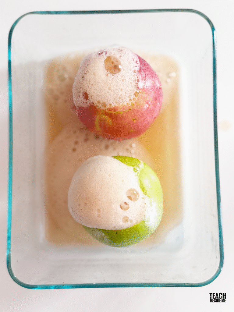 Apple Volcano Experiment into Baked Apples- Autumn Science - Teach ...