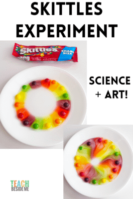 Skittles Experiment: Rainbow Candy Science +Art Activity - Teach Beside Me