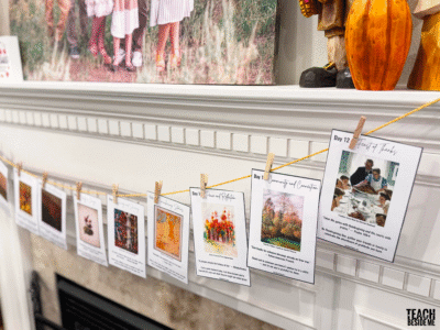 Thanksgiving Countdown: A 12-Day Gratitude Display - Teach Beside Me