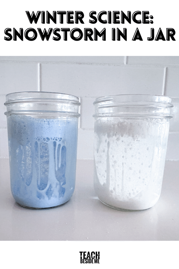 Snowstorm in a Jar: Easy Winter Science Activity for Kids - Teach Beside Me