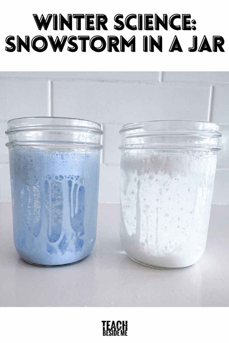 Snowstorm in a Jar: Easy Winter Science Activity for Kids - Teach Beside Me