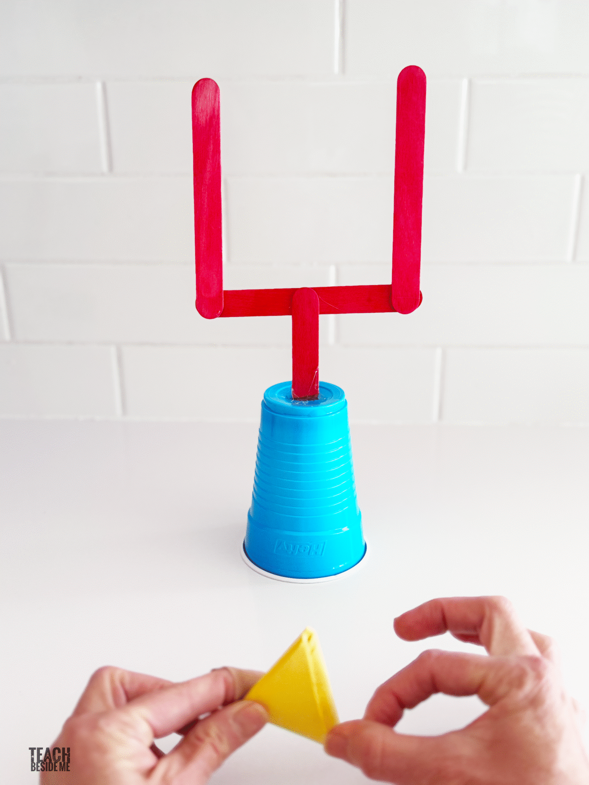 How to Make a Paper Football + STEM Physics Activity - Teach Beside Me