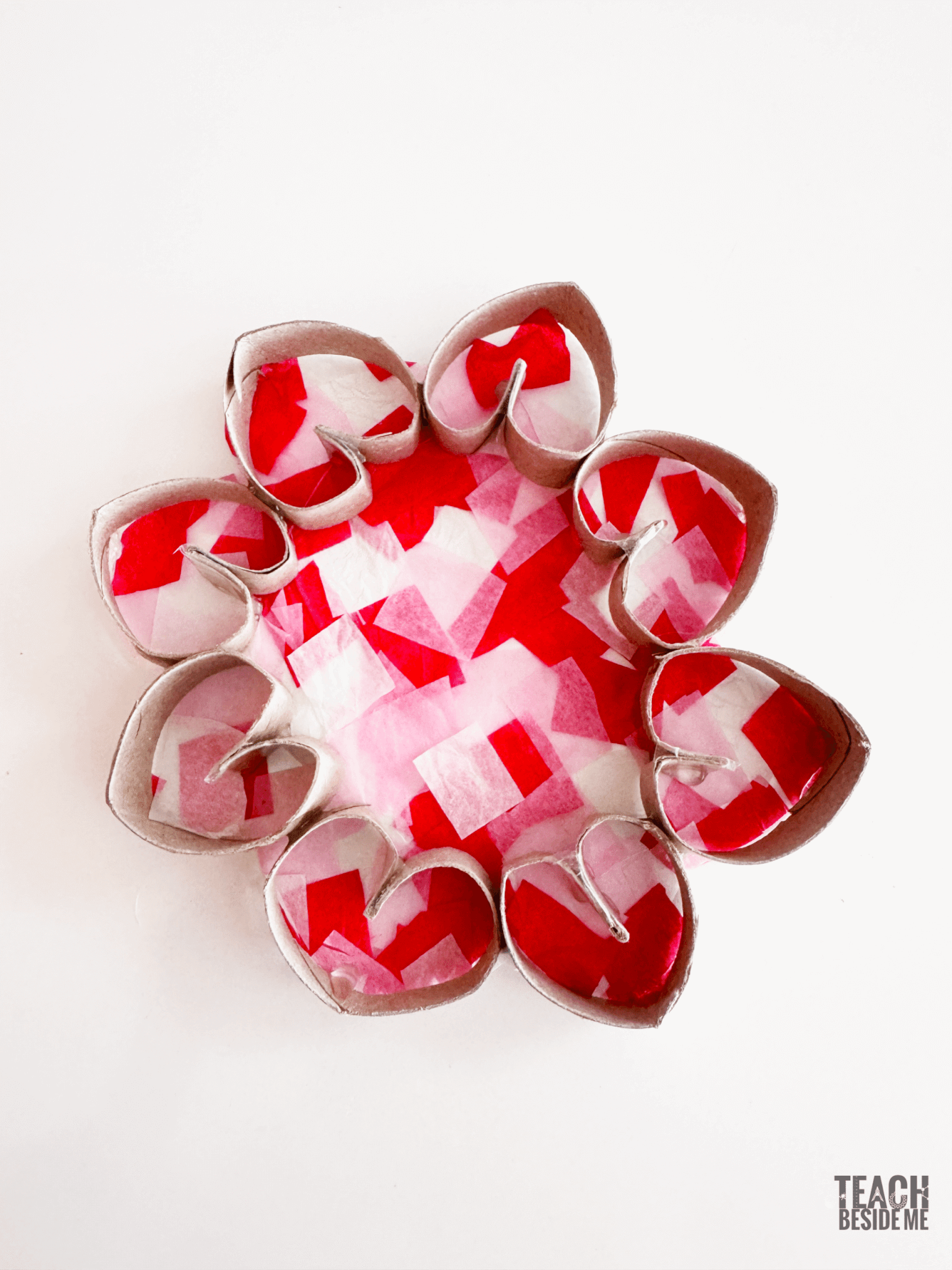 Valentine Heart Stained Glass Craft for Kids - Teach Beside Me