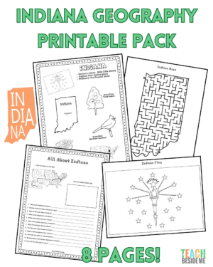 Indiana Geography for Kids: Printable US State Learning Pack - Teach ...